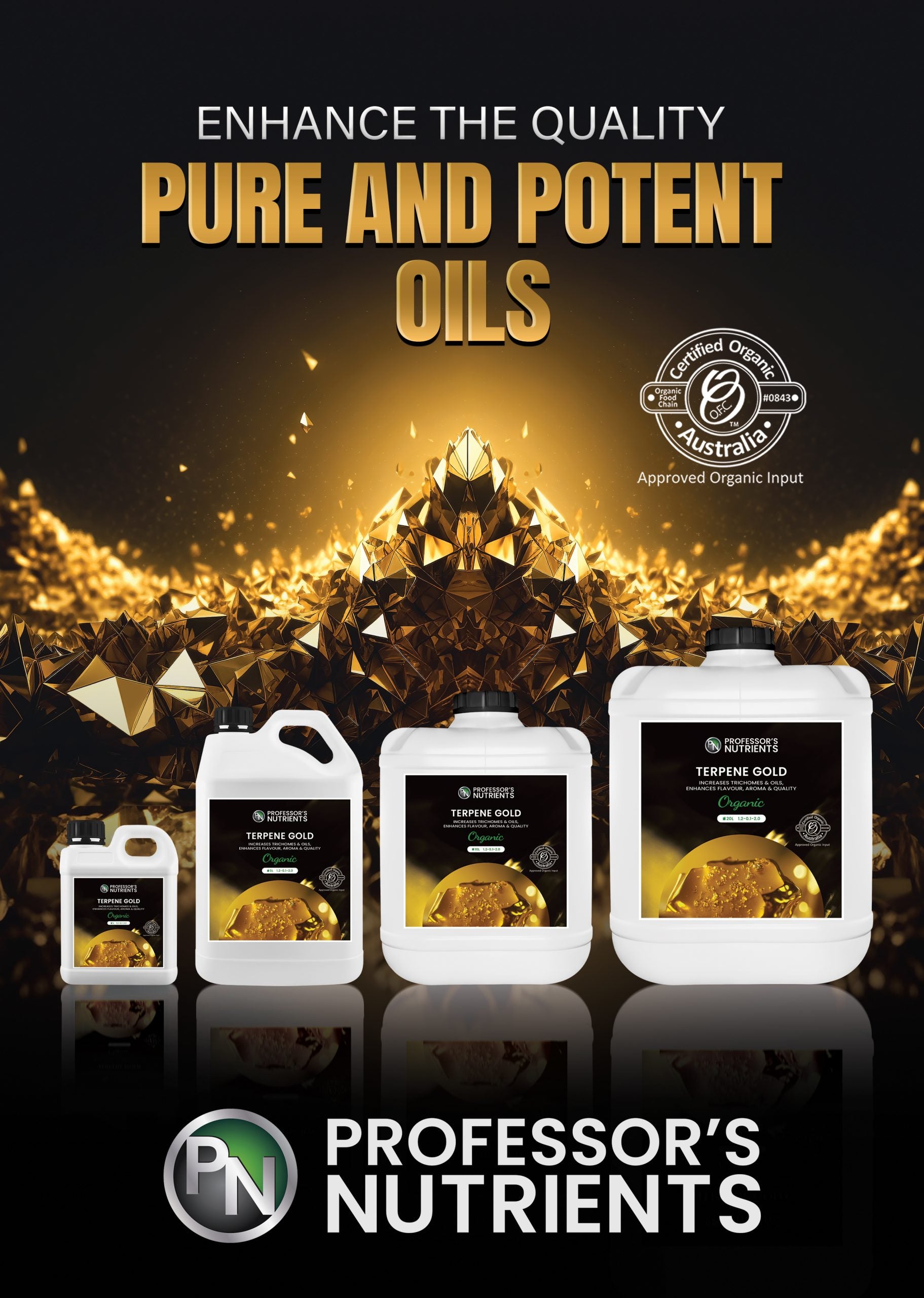 Professor's Nutrients Terpene Gold- Organic Flower Enhancer